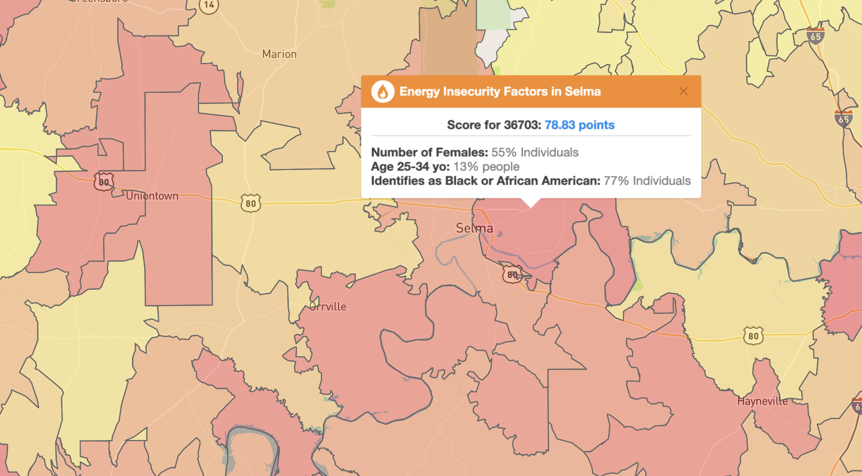 Energy Insecure in Alabama: Feb. '20 Map of the Month - BlastPoint